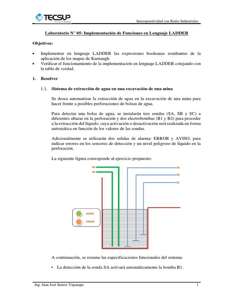 L05 - Implementación de Funciones en Lenguaje LADDER | PDF | Lenguaje ...