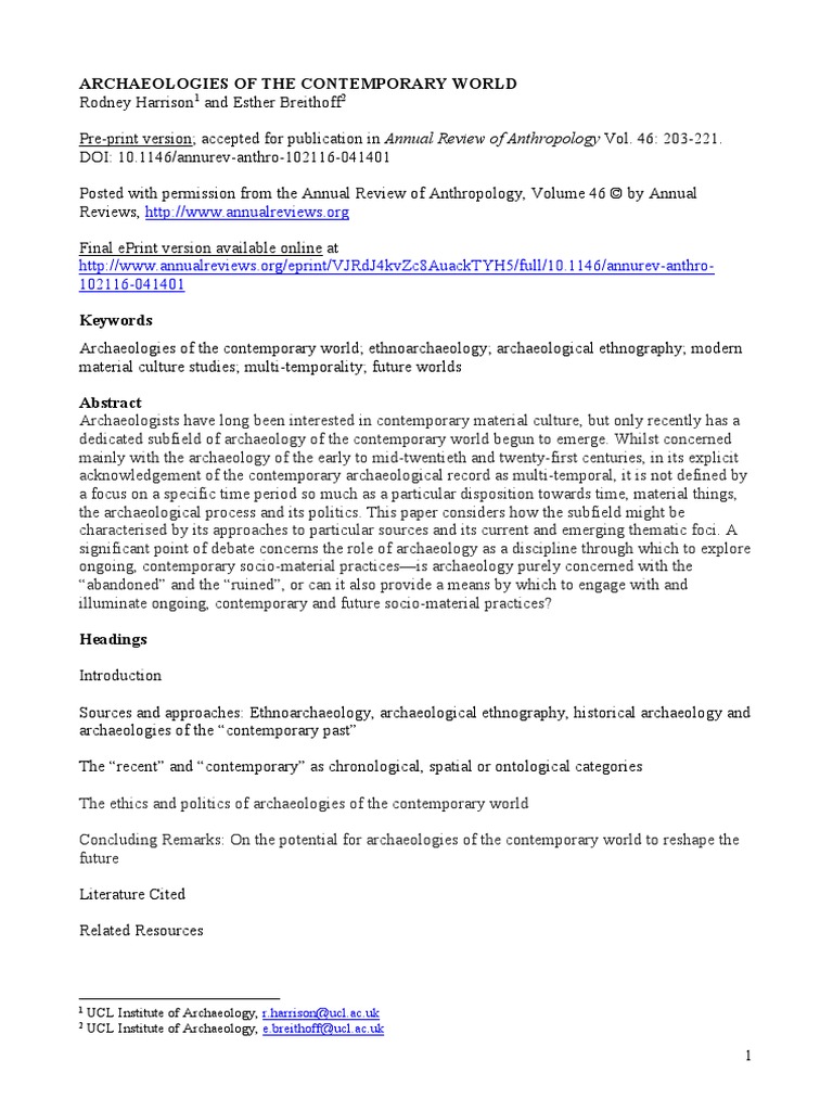 Agency, Biography and Objects | PDF | Archaeology | Material Culture