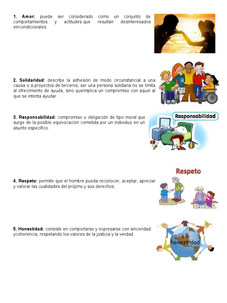 30 Valores.. | PDF | Gratitud | Estado (política)