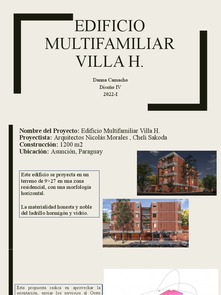 Edificio Multifamiliar Villa H | PDF
