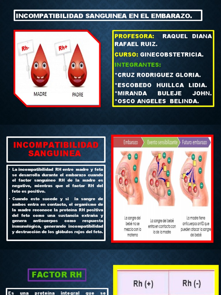 Incompatibilidad Sanguinea en El Embarazo | PDF | Tipo de sangre ...