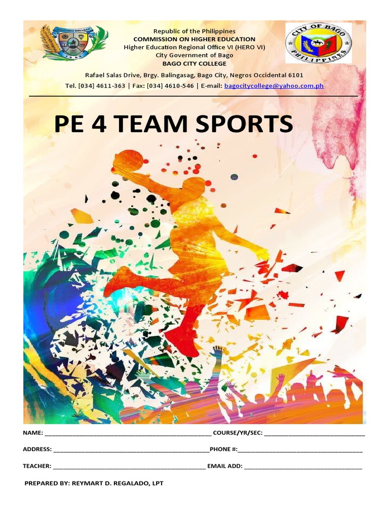Pe4 Team Sports Module 1 3 Word 1 | Download Free PDF | Volleyball ...