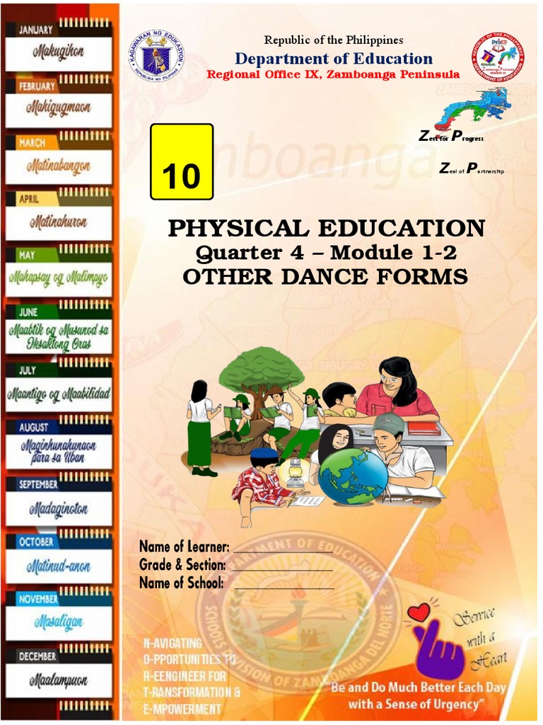 Grade 10 P.E. Q4 Module 1 2 | PDF | Cheerleading | Gymnastics