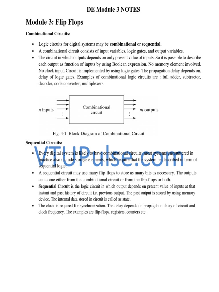 Module 3: Flip Flops | PDF | Digital Technology | Electrical Engineering