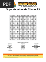 Sopa de Letras de Los Ecosistemas | PDF