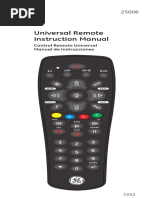 Black Universal Remote | PDF | Set Top Box | Remote Control