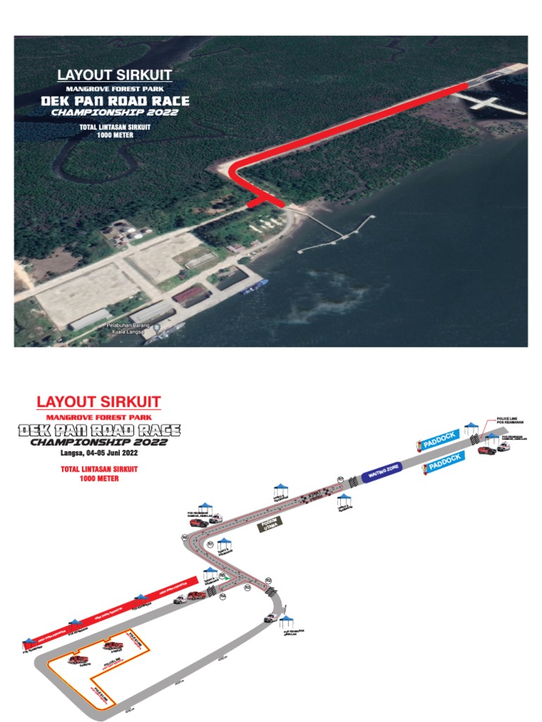 Dek Pan Road Race: Layout Sirkuit | PDF