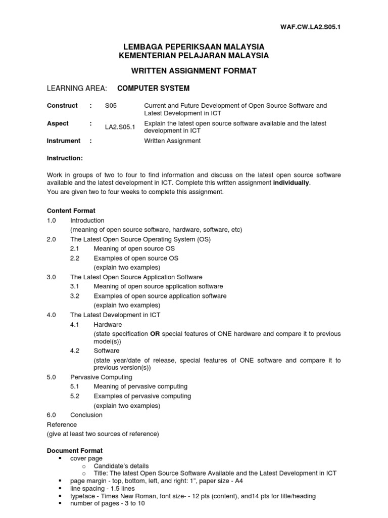 Assgmnt Ict Form 4 | PDF | Computers