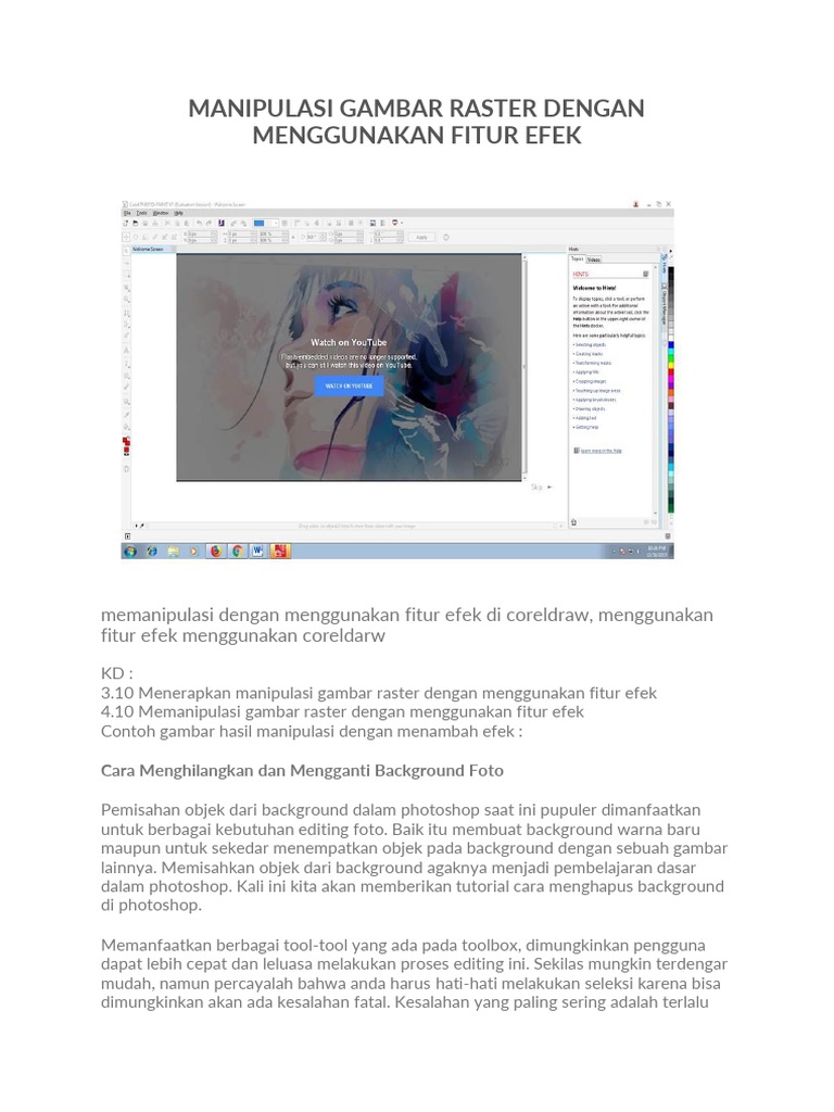 Manipulasi Gambar Raster | PDF | Karier & Perkembangan | Komputer