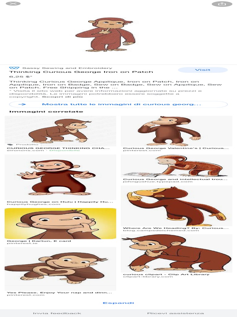 Curious George Thinking - Cerca Con Google | PDF