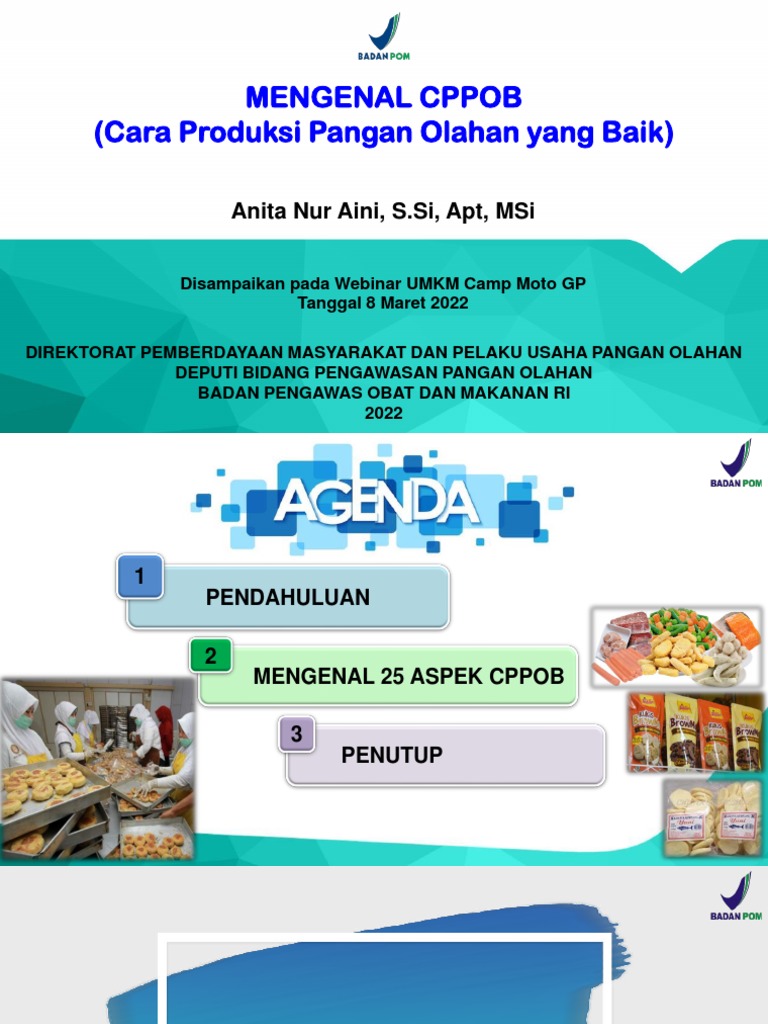 3.mengenal CPPOB Bagi UMK Pangan Olahan Rev | PDF