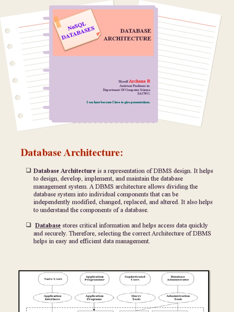 Nosql Database Architecture | PDF | Databases | Database Schema
