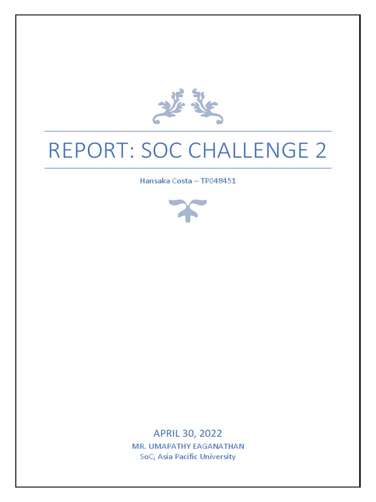 SoC Challenge 2 | PDF | Information And Communications Technology ...