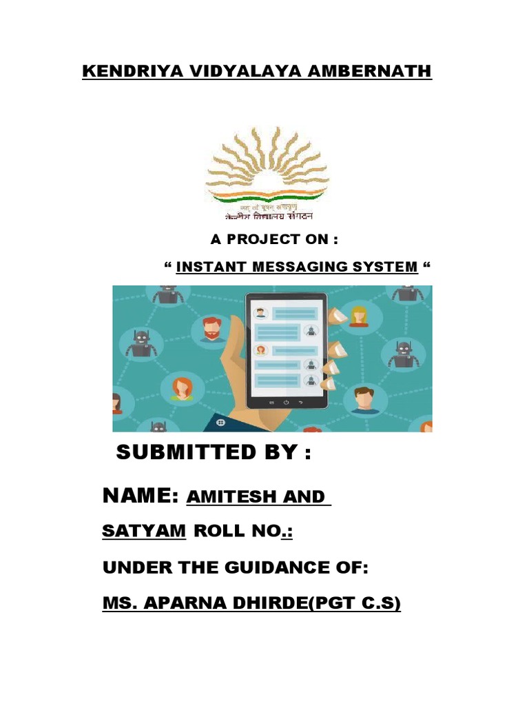 Instant Messaging System Project Overview | PDF | Instant Messaging ...