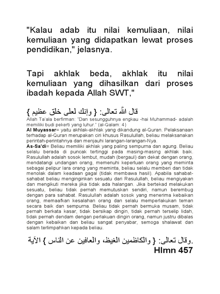 Husnul Khuluq | PDF