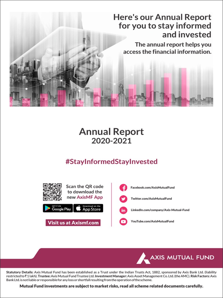 Axis Mutual Fund Annual Report 2020-21 | PDF | Investment Fund | Investing