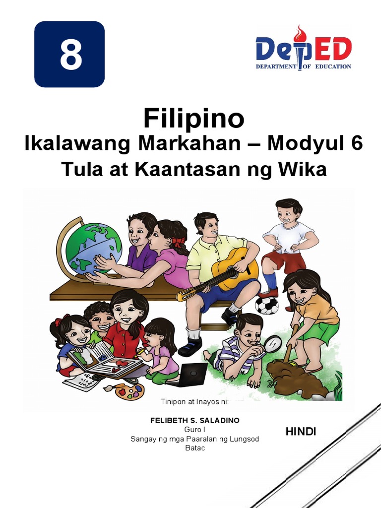 Ikalawang Markahan - Modyul 6: Filipino | PDF