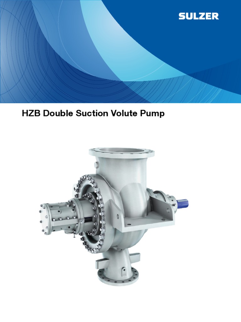 hzb_double_suction_volute_pumps_e10029 | PDF | Pump | Bearing (Mechanical)