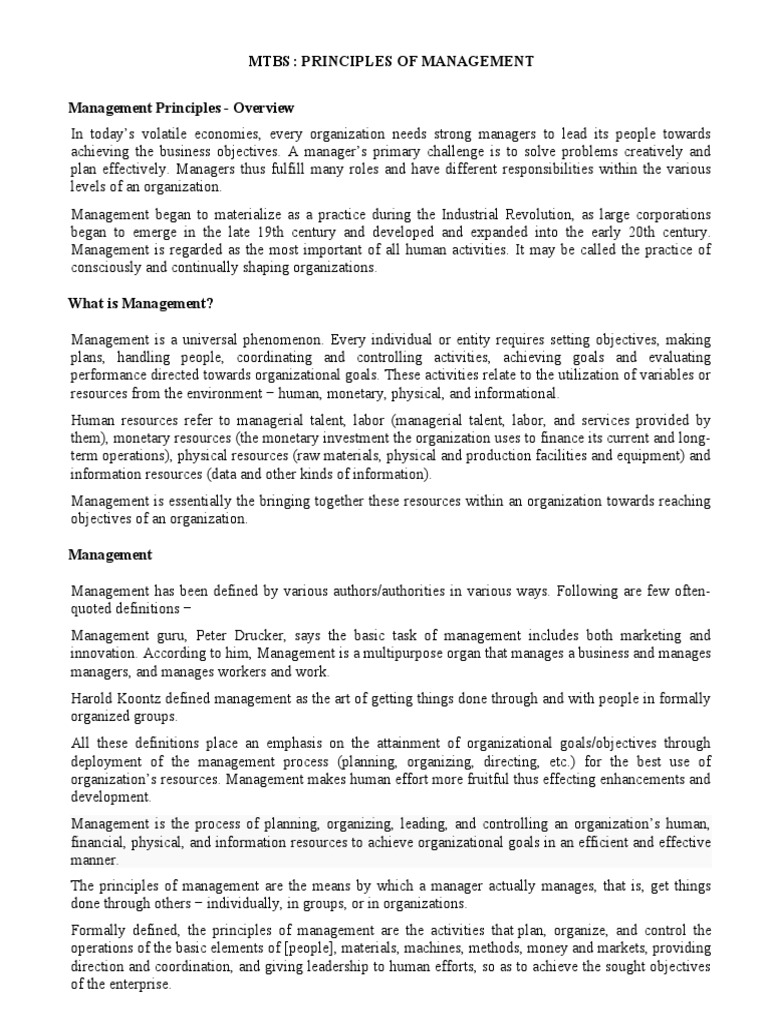 Understanding Management Principles | PDF | Science | Leadership