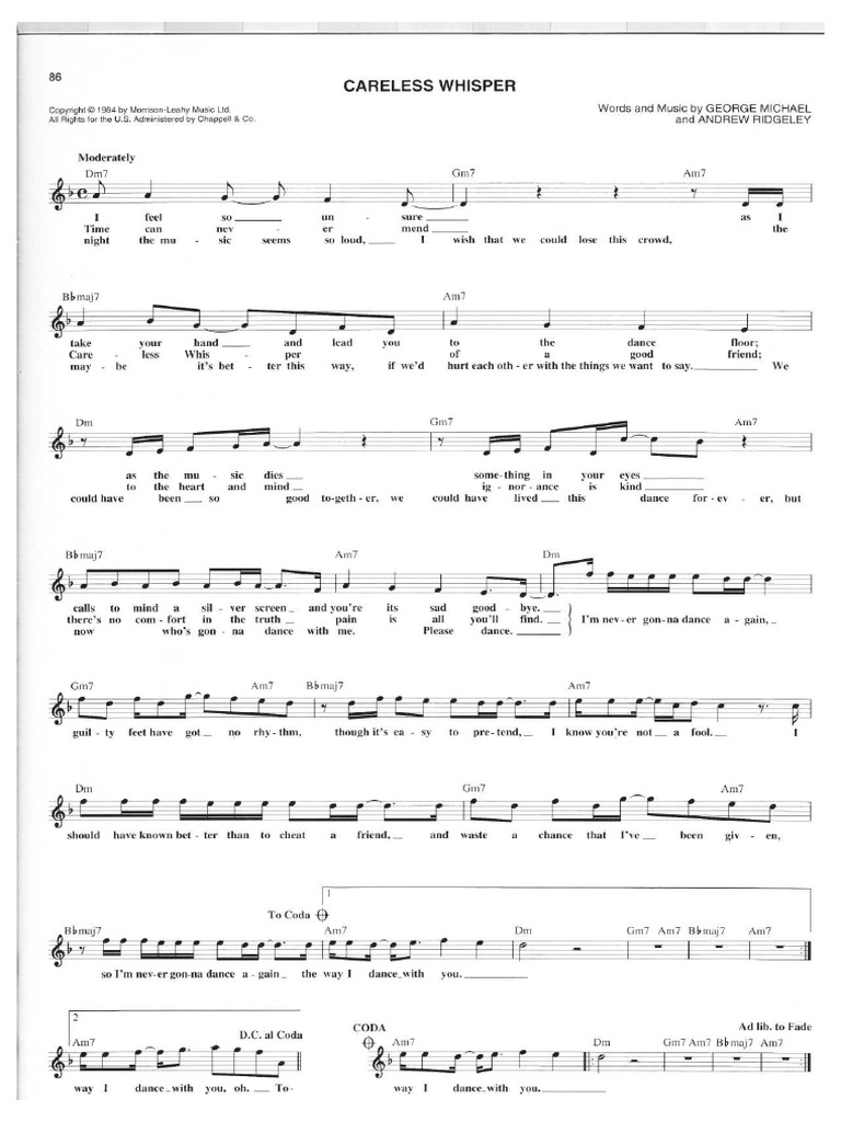 Careless Whisper | PDF