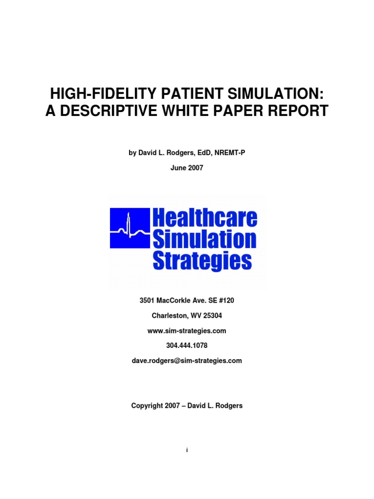 Simulation White Paper2 | PDF | Simulation | Learning Theory (Education)