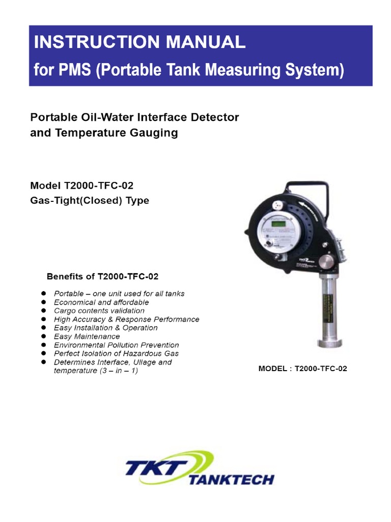 Portable Measuring System T2000-TFC-02 - Manualzz | PDF