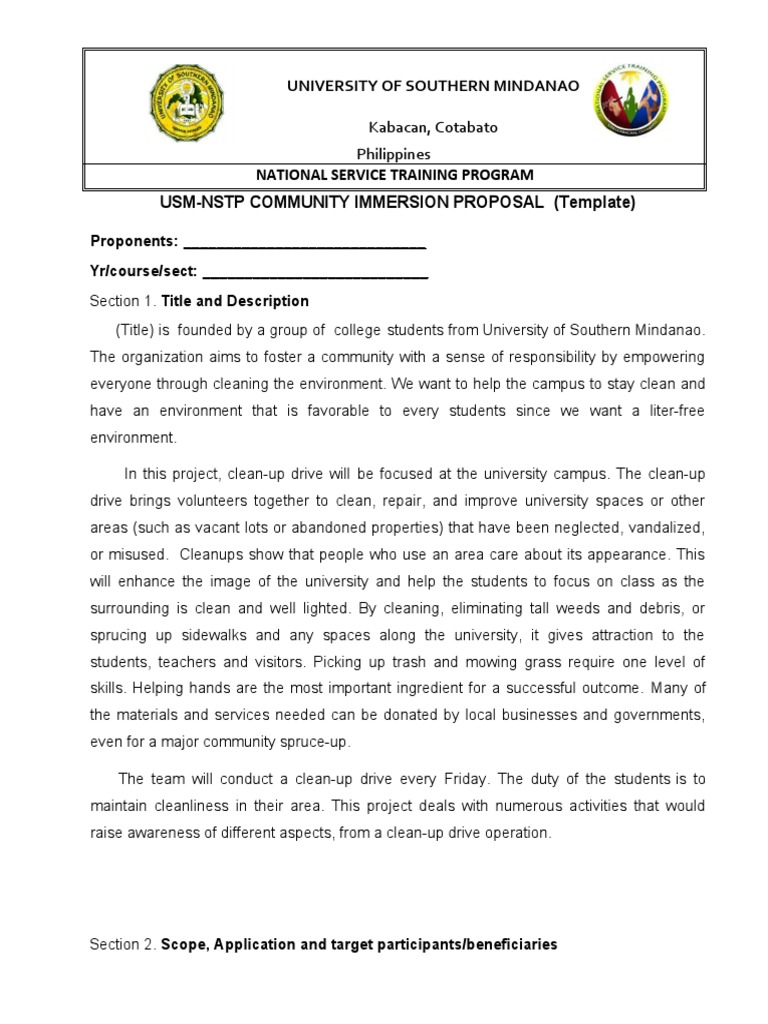 Immersion Proposal Template Edited | PDF