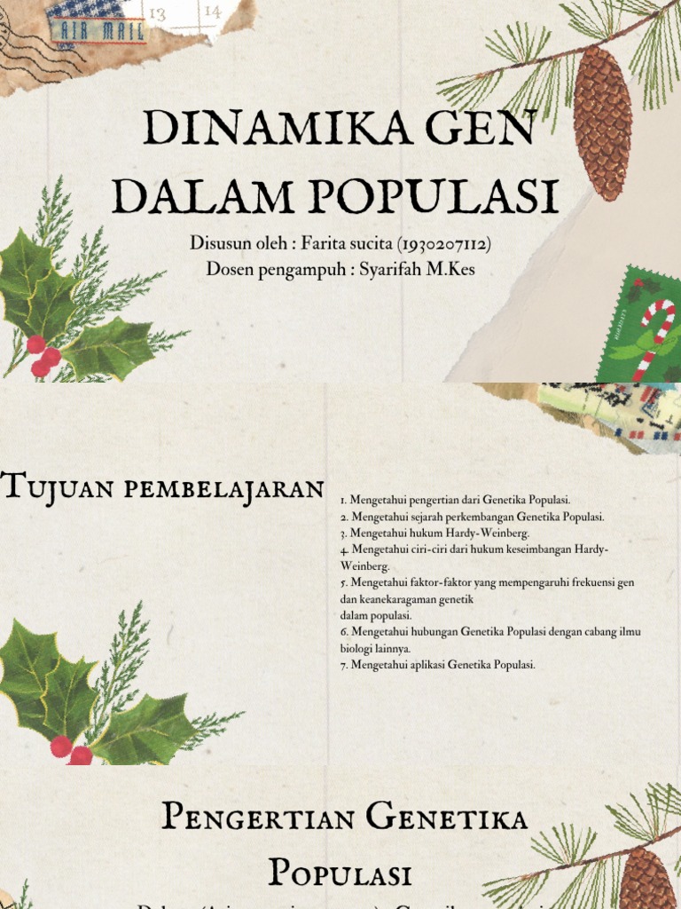 Farita (Dinamika Gen Dalam Populasi) | PDF