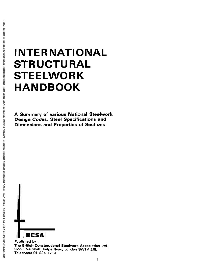 International Structural Steelwork Handbook | PDF | Iron | Steel
