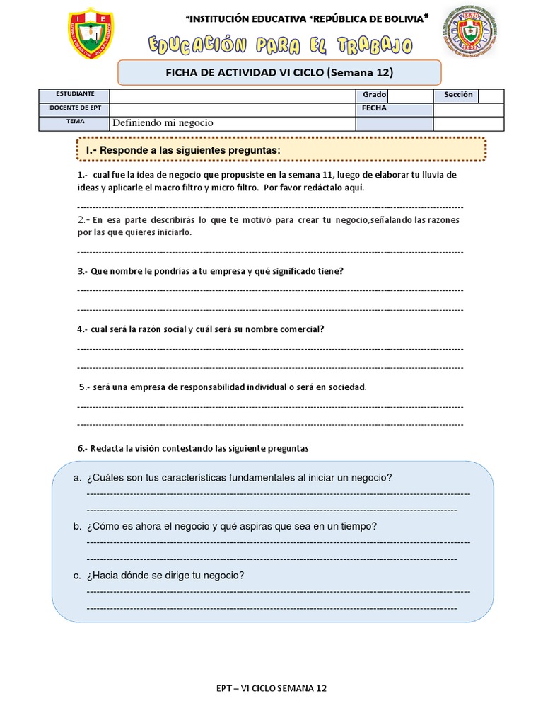 Definición de mi Negocio Emprendedor | PDF | Business | Economias