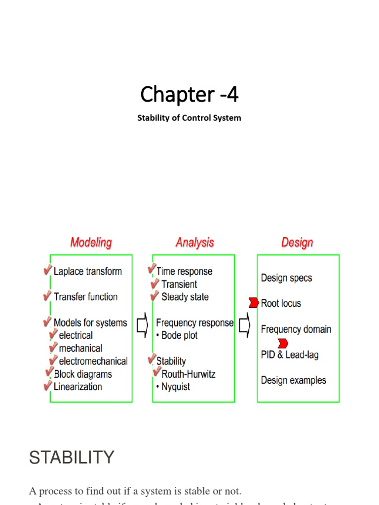 Chapter Four Stability | PDF | Stability Theory | Matrix (Mathematics)