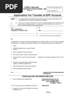 PF Transfer Form | PDF | Payments | Government