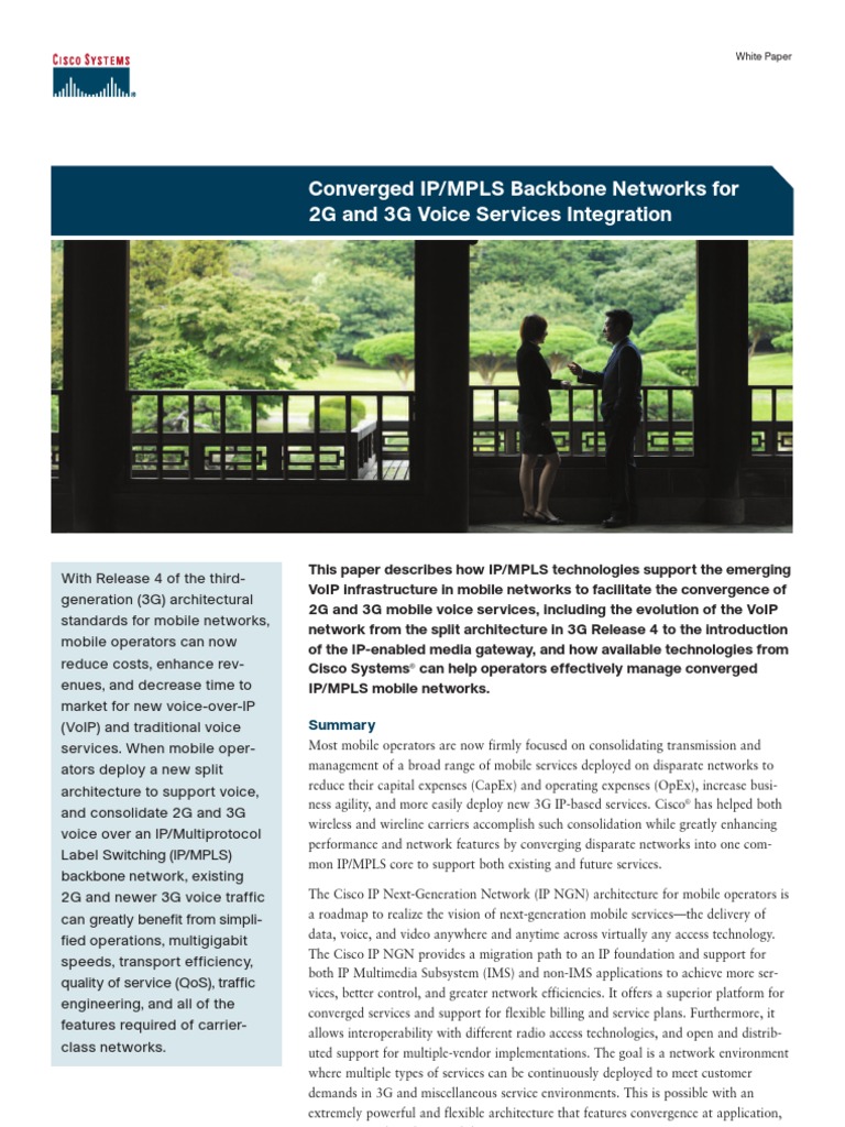 Converged IP MPLS Backbone Network | PDF | Multiprotocol Label ...