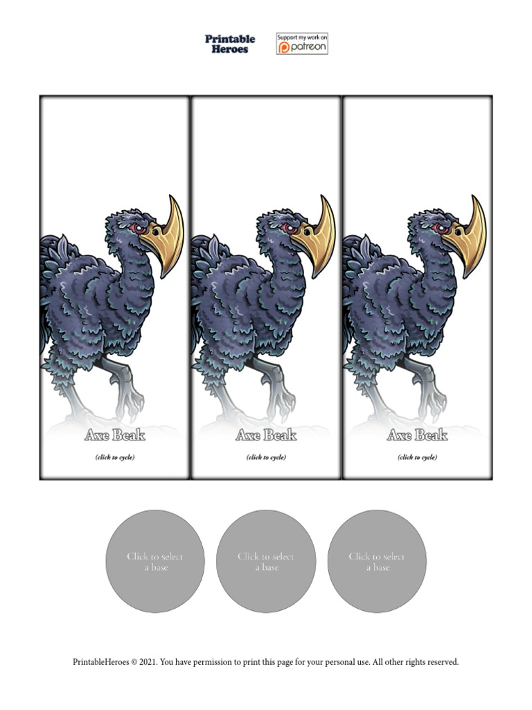Axe Beak - 01 - Tier3 | PDF