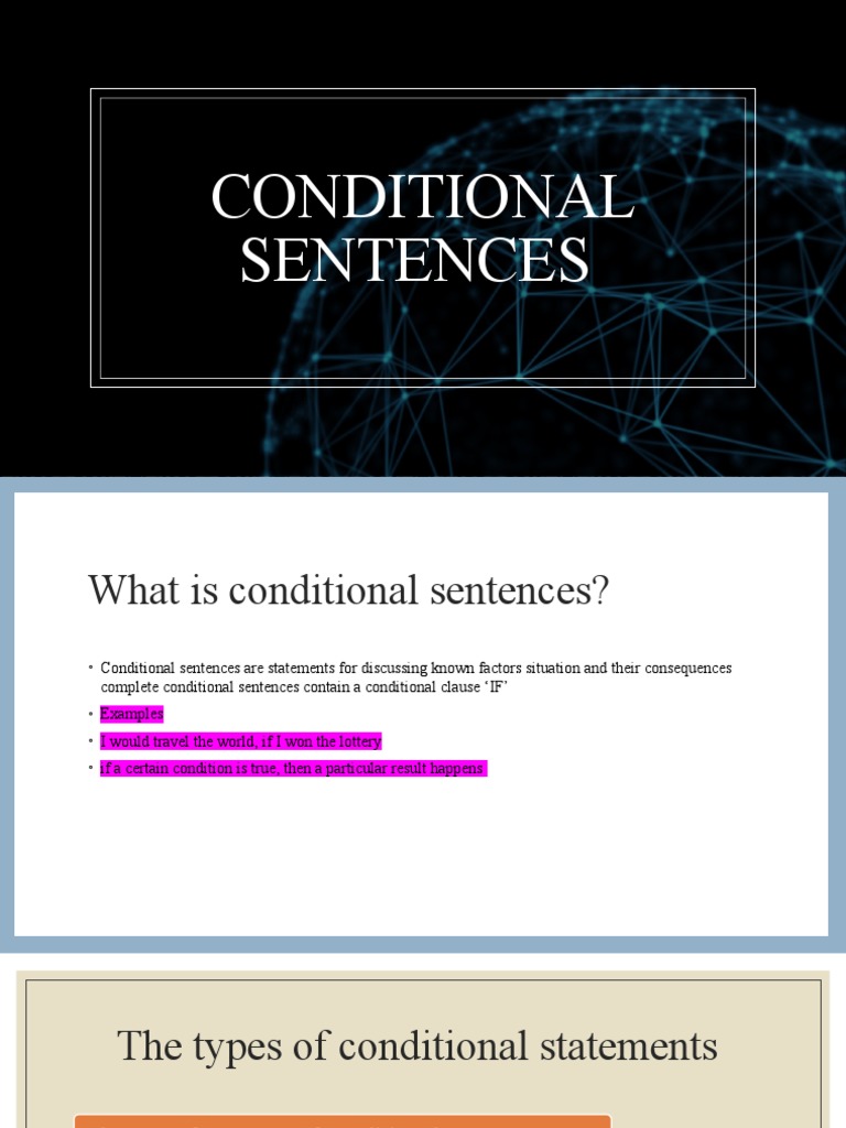 Conditional Sentences | PDF | Sentence (Linguistics) | Cognition