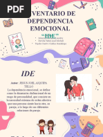 Inventario Dependencia Emocional Ide | PDF | Validez (Estadísticas) | Sicología