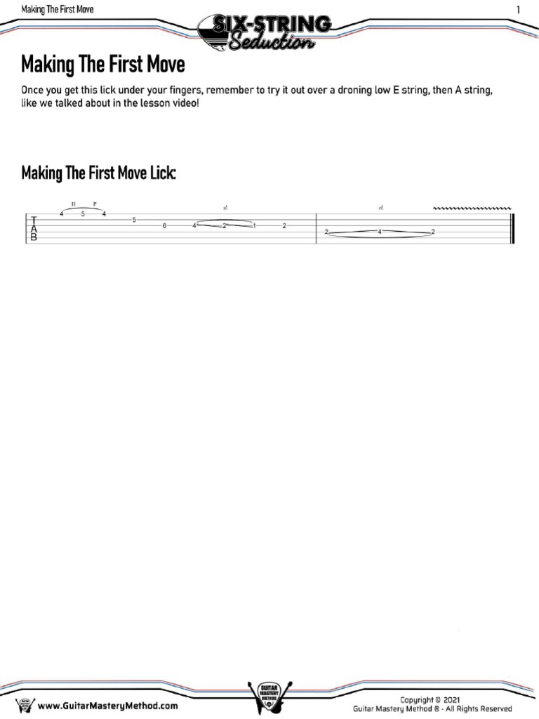 Six String Seduction Reference Material | PDF