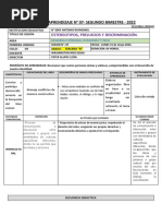 Sesion de Aprendizaje-Conociendo El Nucleo Del Atomo | PDF