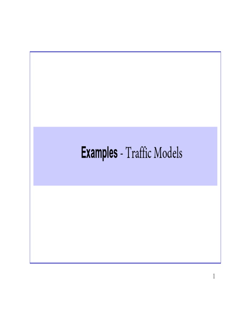 Traffic Models: Telephony & Data Analysis | PDF | Telecommunications ...
