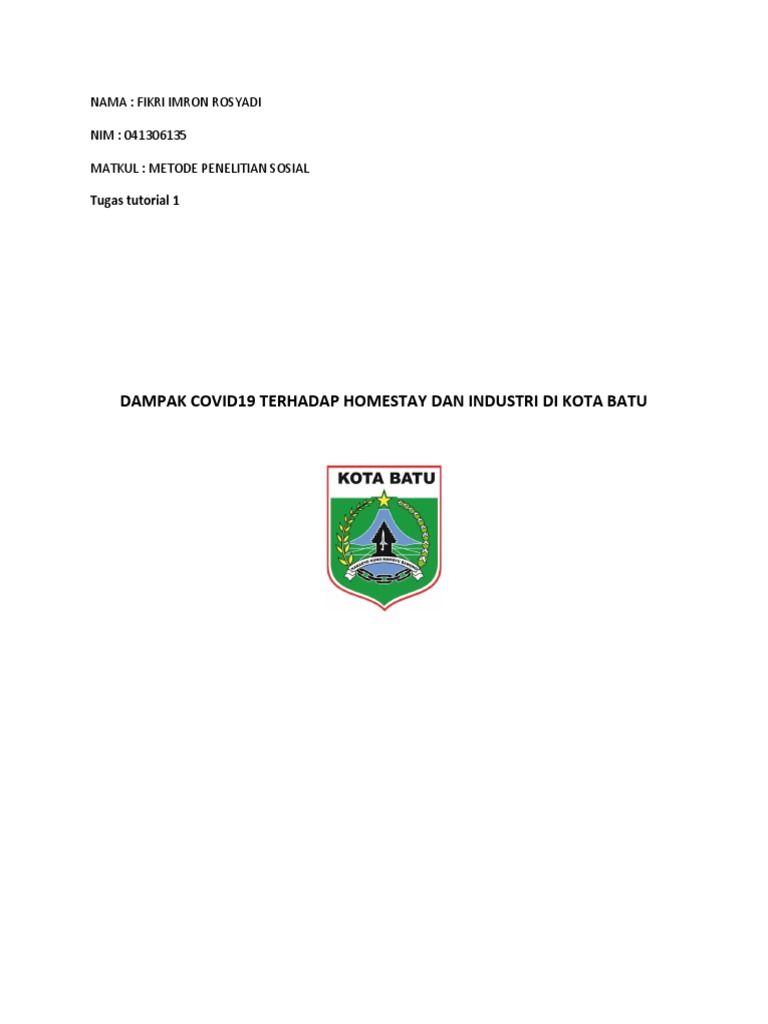 Fikri Imron Rosyadi 041306135 TT1 Metode Penelitian Sosial | PDF