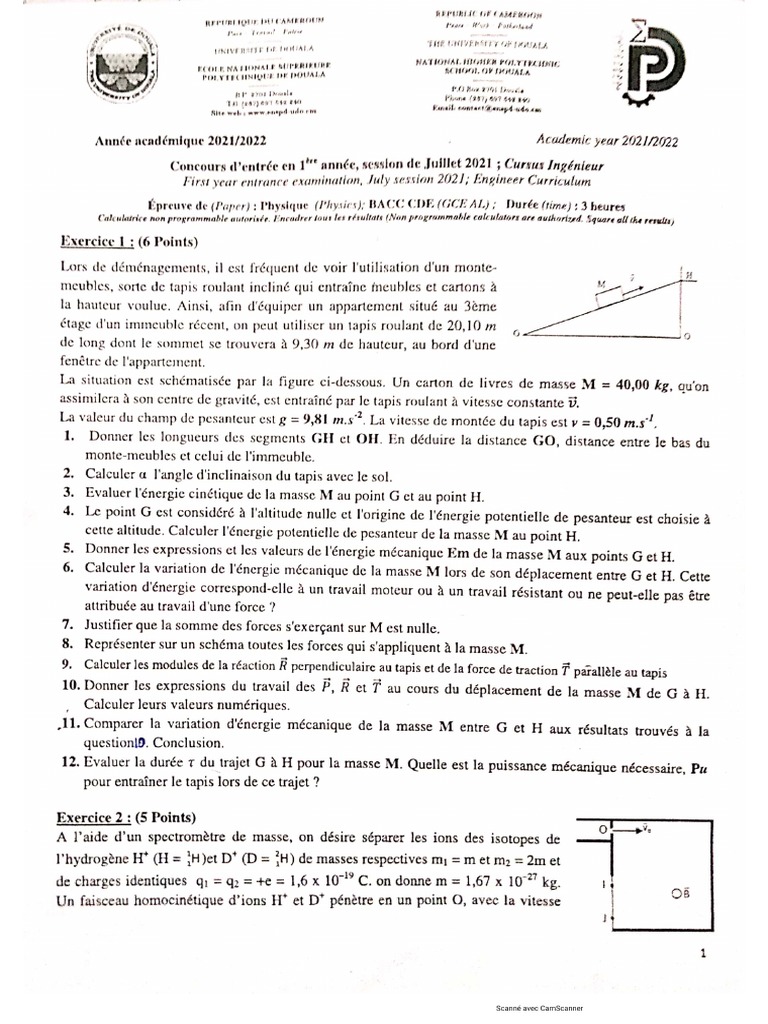 Épreuves Enspd | PDF