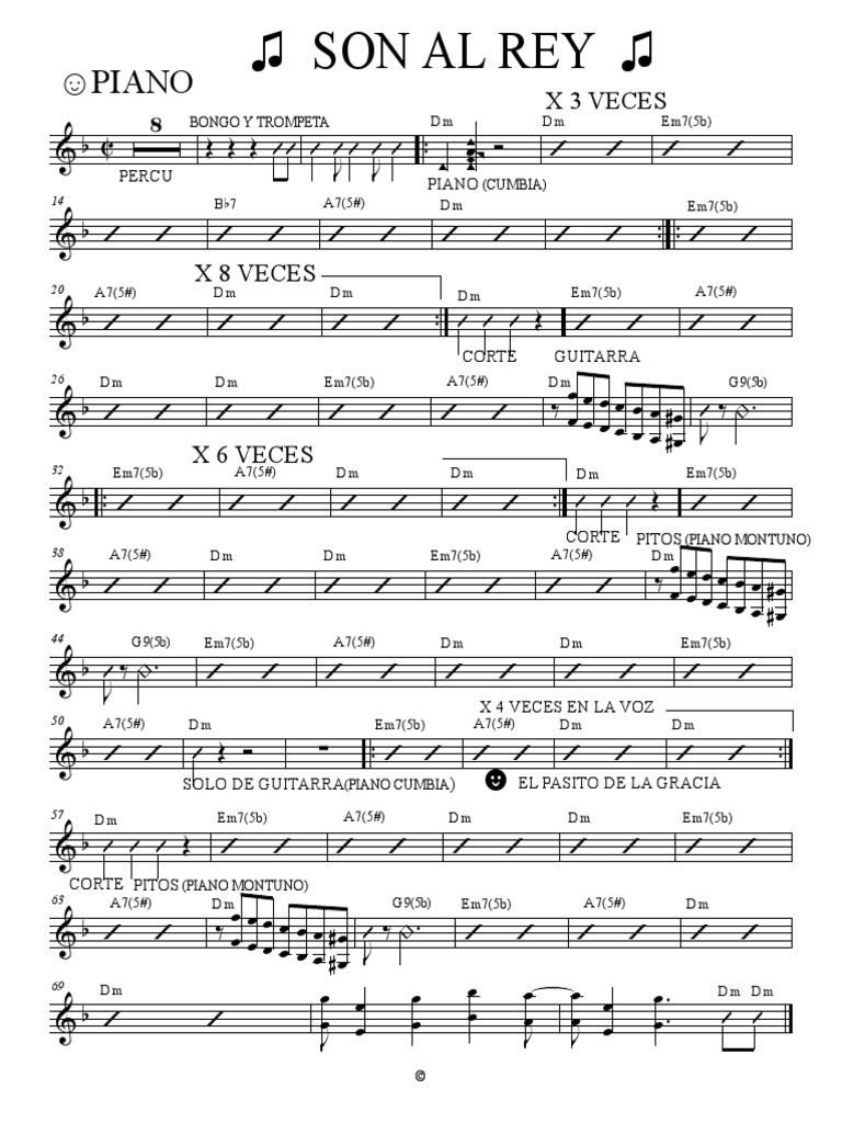 Son Al Rey Piano | PDF