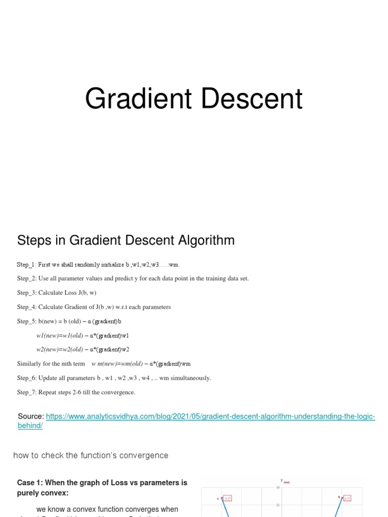 Gradient Descent | PDF | Cognition | Analysis