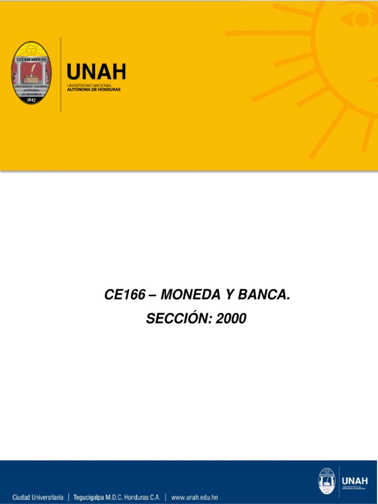 Guia Primer Parcial - Moneda y Banca - Seccion 2000 | PDF | Dinero | Bancos