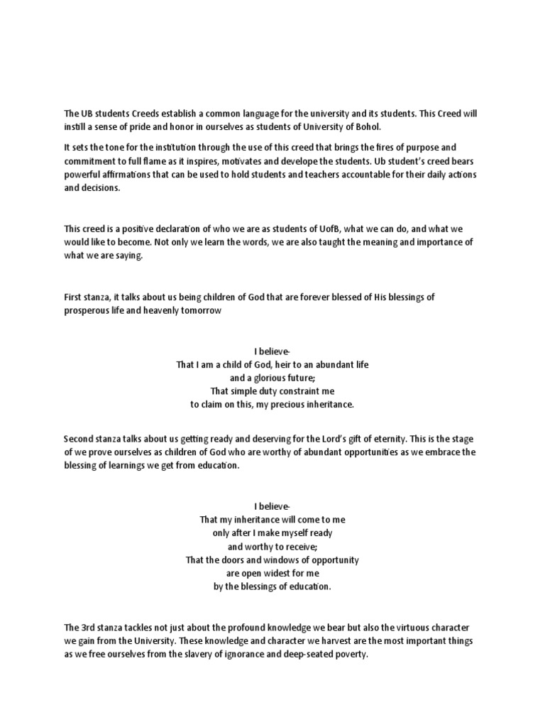 Creed | PDF | Theology | Religious Belief And Doctrine