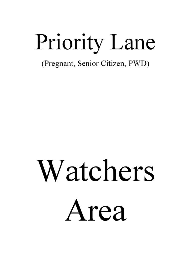 Priority Lane | PDF