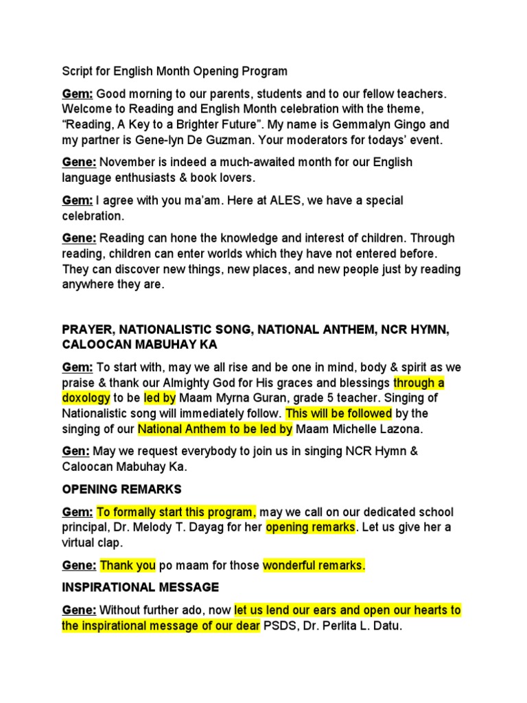 Script English Month Ales | PDF