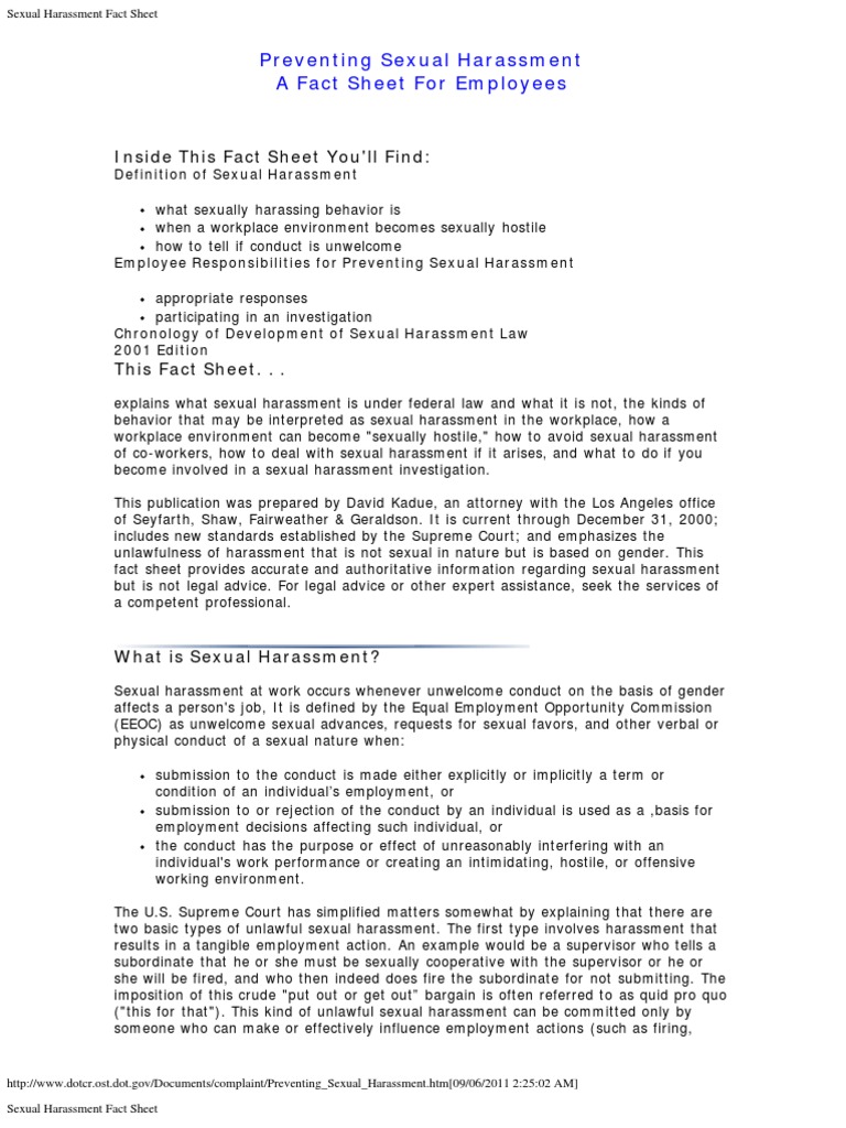 Preventing Workplace Harassment | PDF | Hostile Work Environment ...