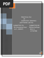Practical File of Computer Graphics | PDF | Elementary Geometry | Space
