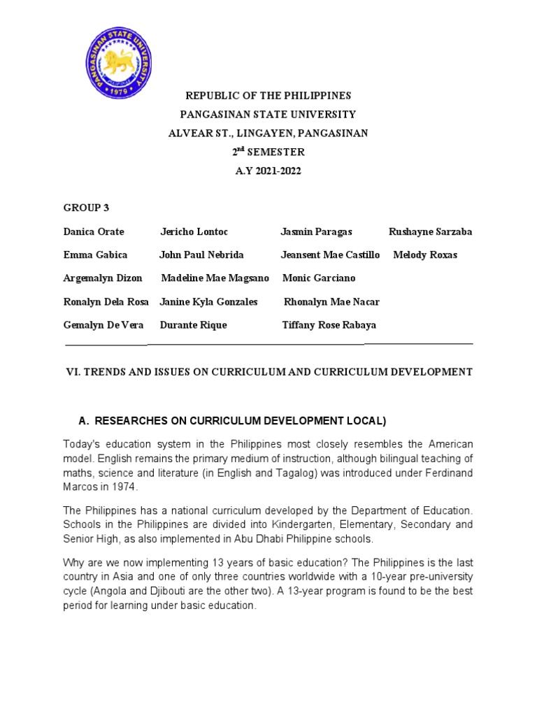 Local Research in Curriculum | PDF | Curriculum | Learning